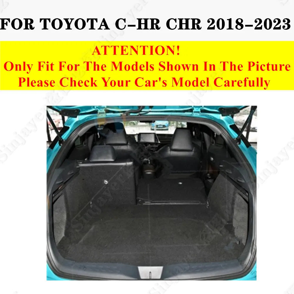 All-Weather Car Cargo Liner for Toyota C-HR CHR 2024-2018, Rear Trunk ...