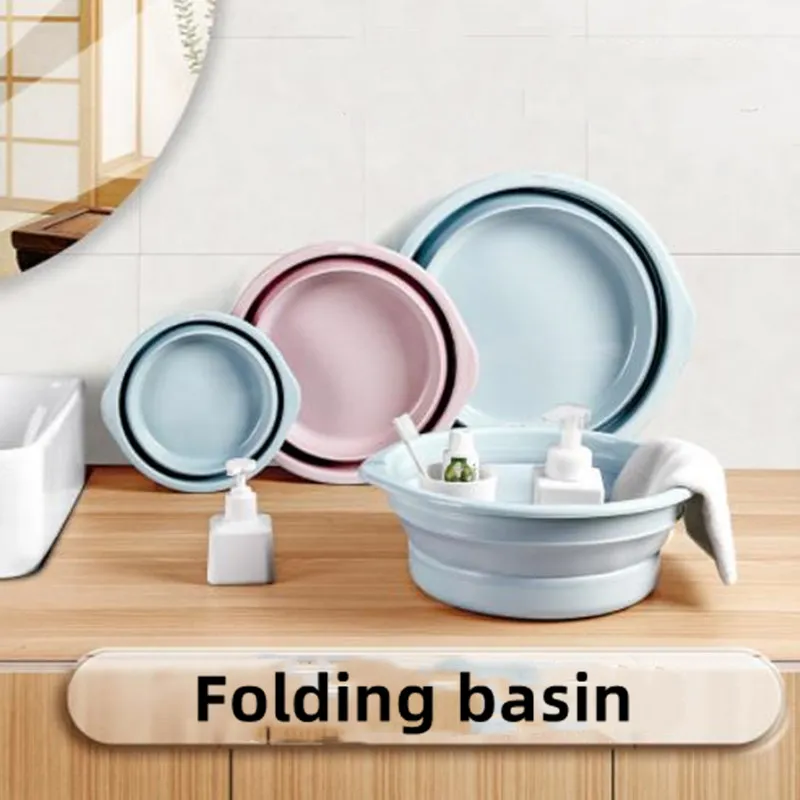 Portable Folding Basin - Collapsible Wash Tub, Space-Saving Design ...