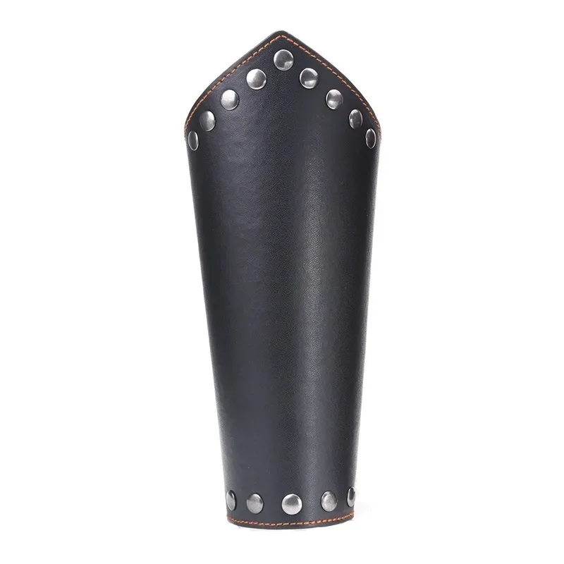 Steampunk Faux Leather Wide Bracer Lace Up Arm Armor Cuff Vintage ...