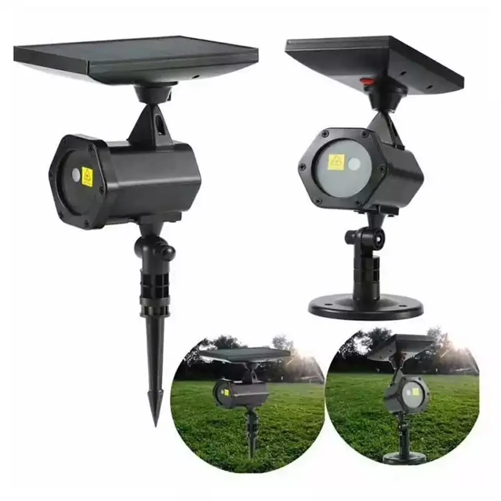 Outdoor Projection Lights - Solar-Powered Laser Projector with ...