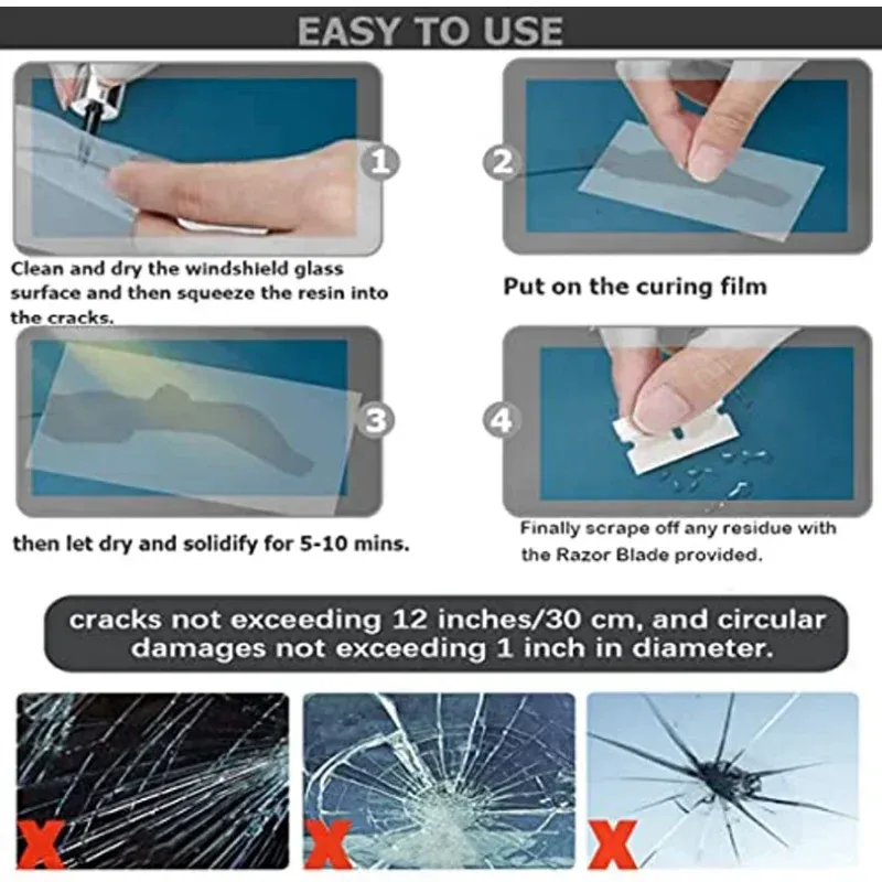 Glass crack filler store