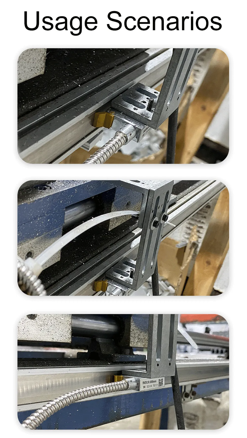 IP67 Waterproof High Precision Magnetic Scale Ruler Set: 5U 5V TTL ...