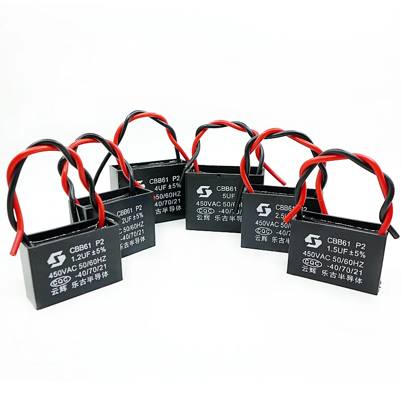 CBB61 Capacitor Set: 450V 1.2uF for Fan Motor Starting - Premium ...