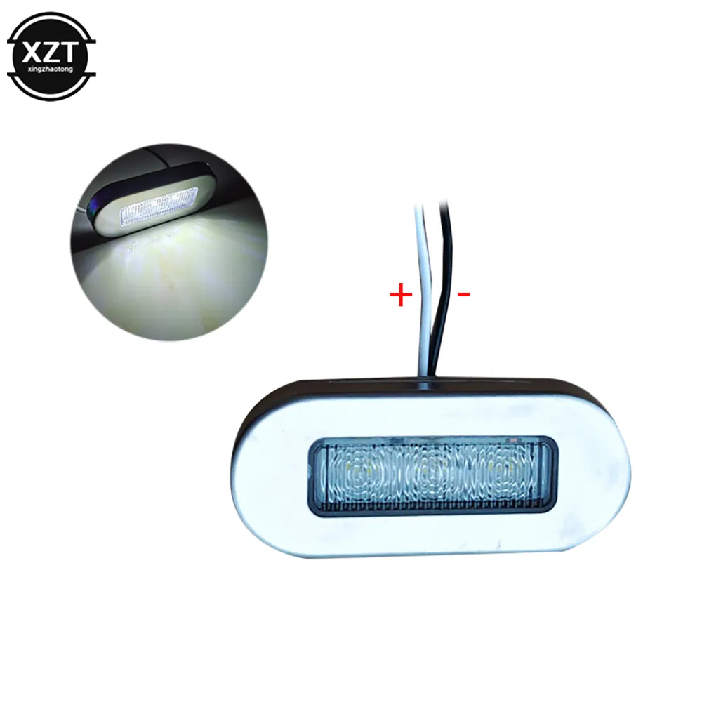 12V Marine Boat 3 LED Lamp Port And Starboard Light Indicator Oblong ...