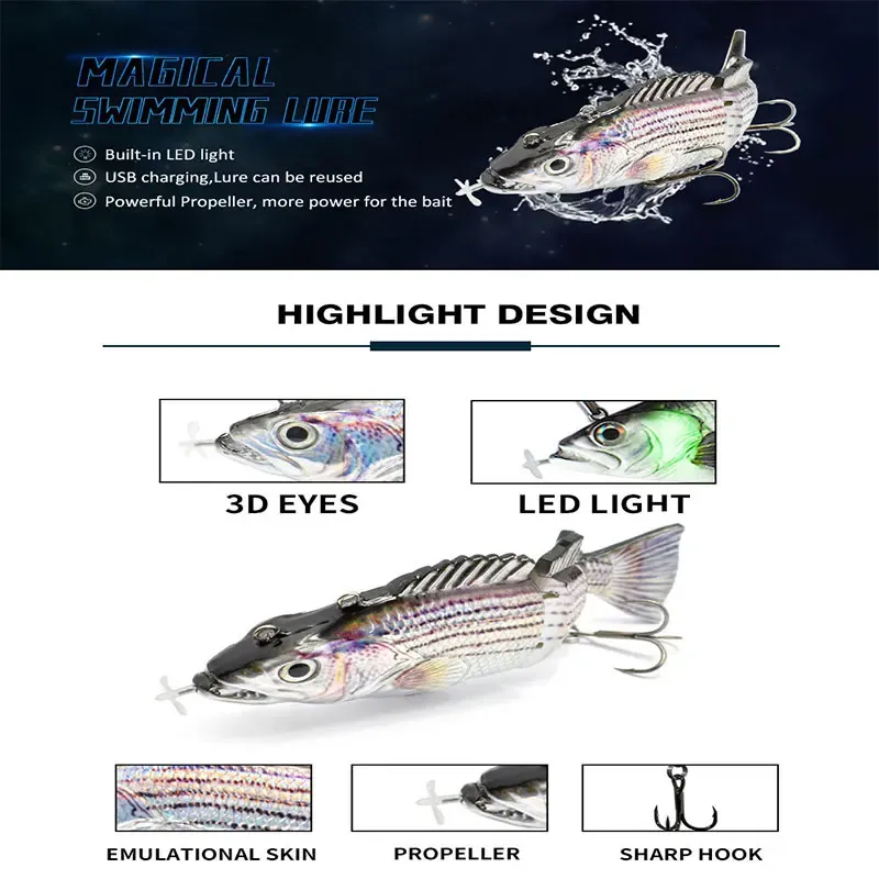 DHgate.com:Artificial Smart Bait Lures For Fishing Swimbait Electronic ...