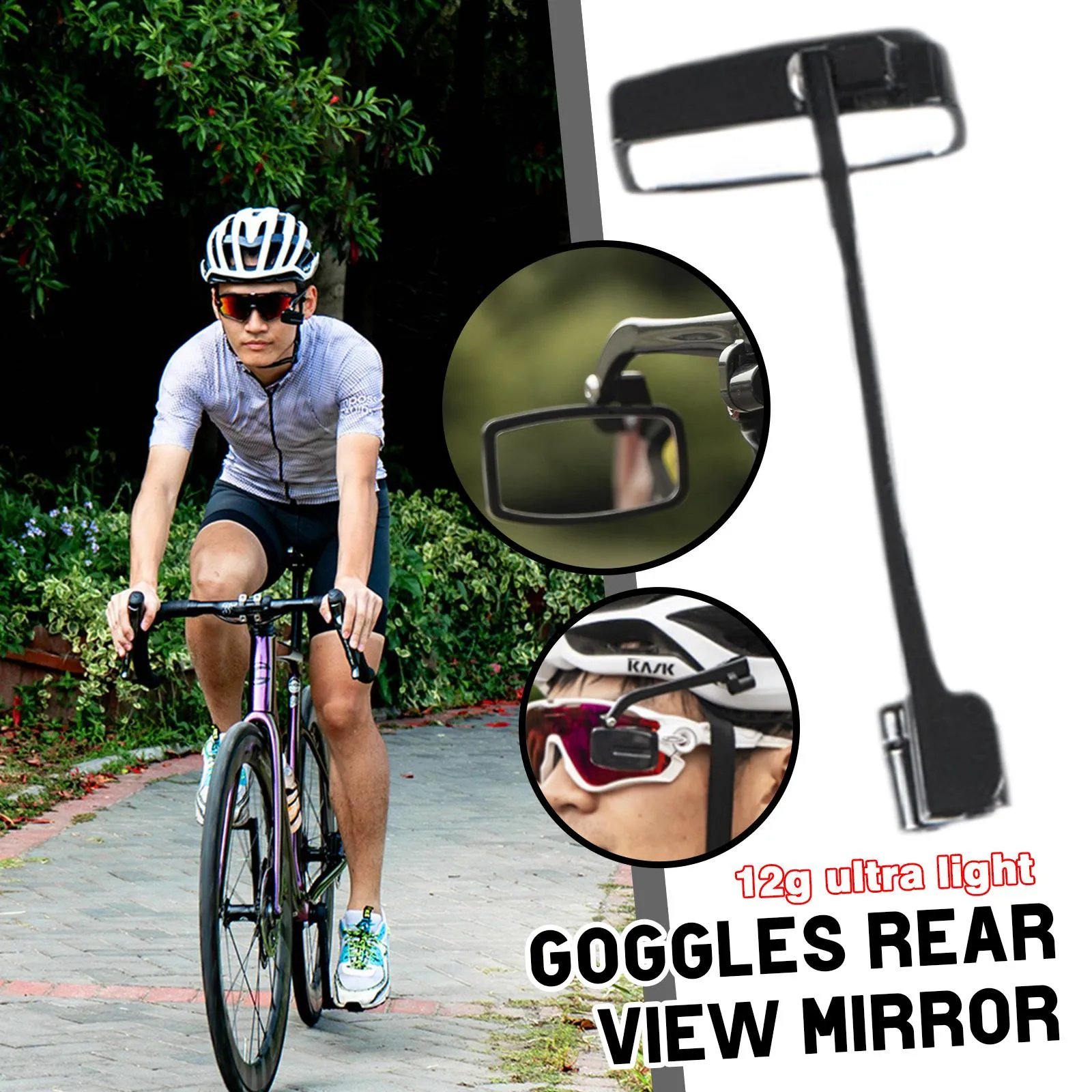 Bike Rear Mirror Glasses: Cycling Rear View Mirror Eyeglass Mount With ...