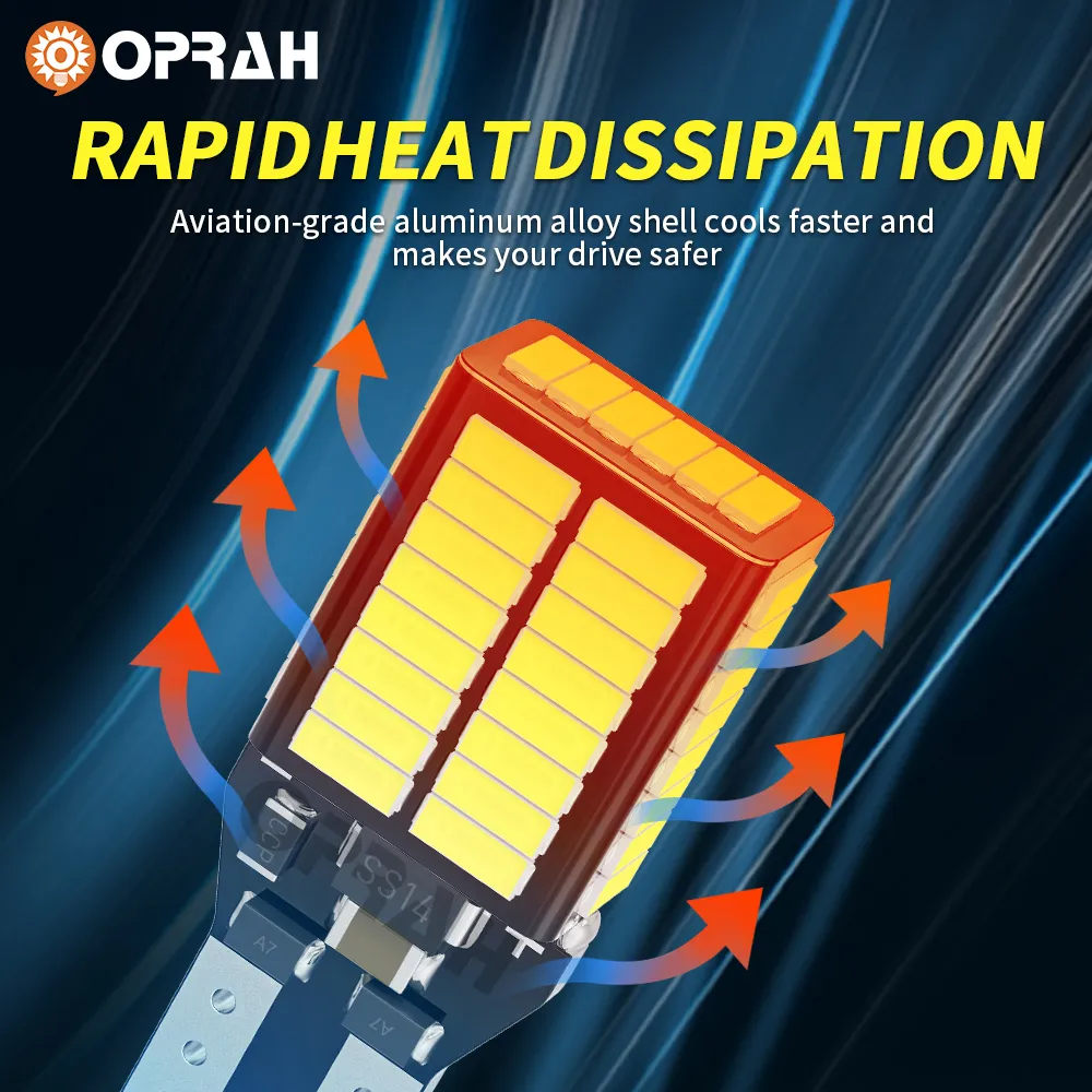 Bright White T15 W16W 921 LED Reverse Lights, 4014-54SMD Error Free ...