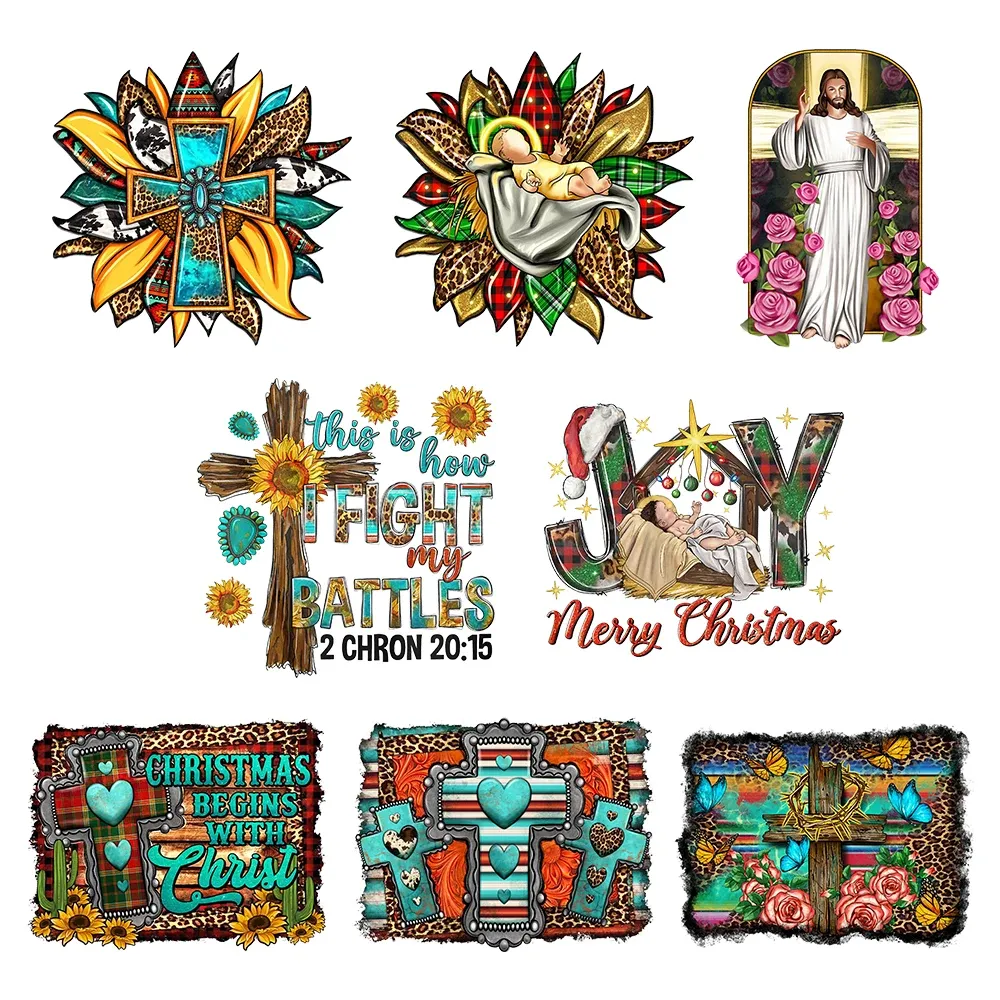 Jesus DIY Iron-On file transfer for Clothing Patches - Washable Thermo ...