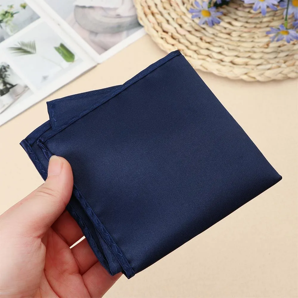 Satin Pocket Handkerchief for Men's Suits Plain Color 12 × 12 in ...