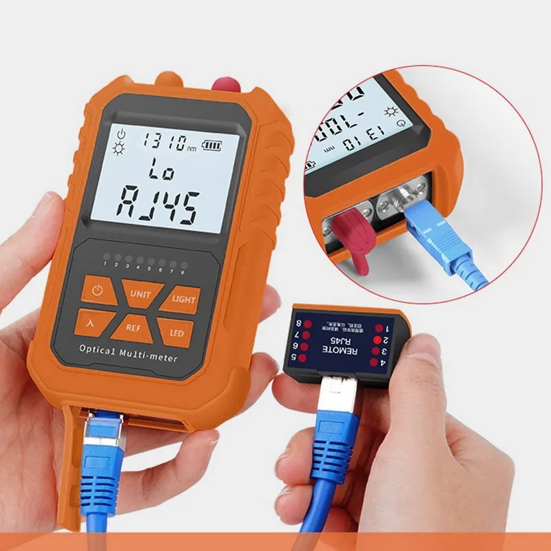 4 in 1 Optical Power Meter with Visual Fault Locator 5Km Laser Light ...