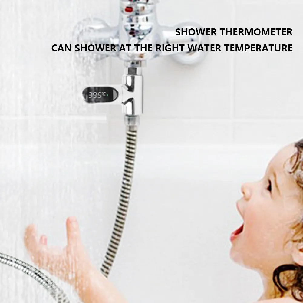 Faucet Shower Thermometer LED Digital Display Water Temperature Meter ...