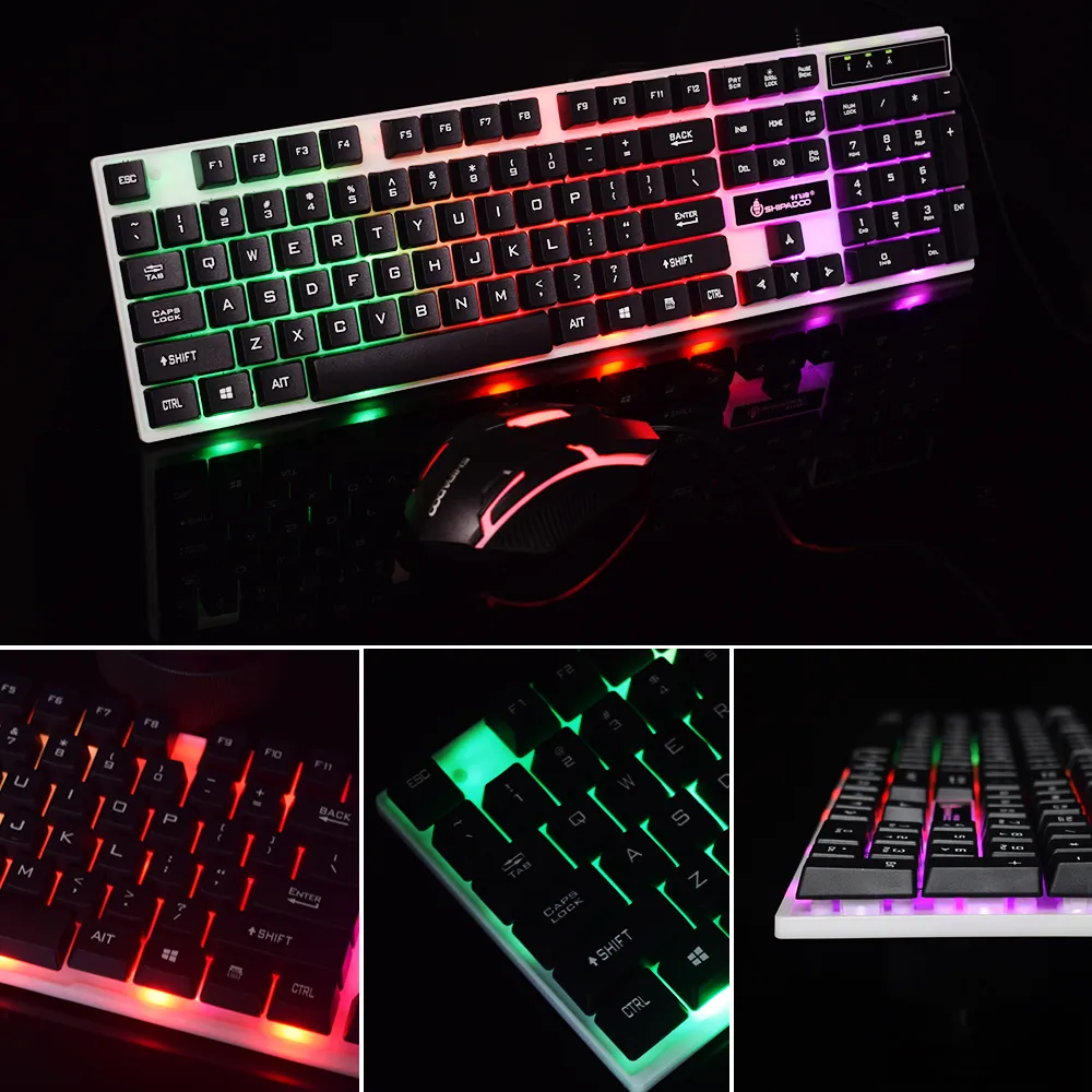 Brand Gaming Keyboard And Mouse Set Wired USB Backlit Mechanical ...