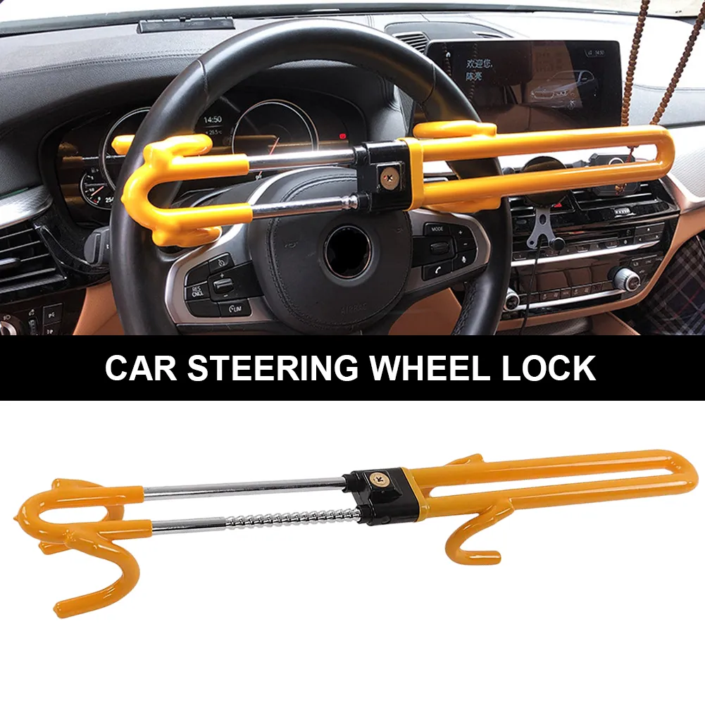 Enhanced-Security Steering Wheel Lock: Extendable Telescopic Car Anti ...