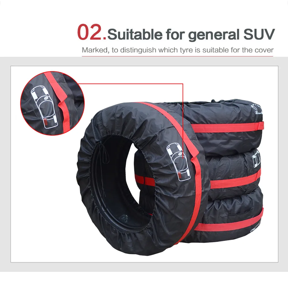 DHgate.com:2-Pack Universal Car Spare Tire Covers, Waterproof Polyester ...