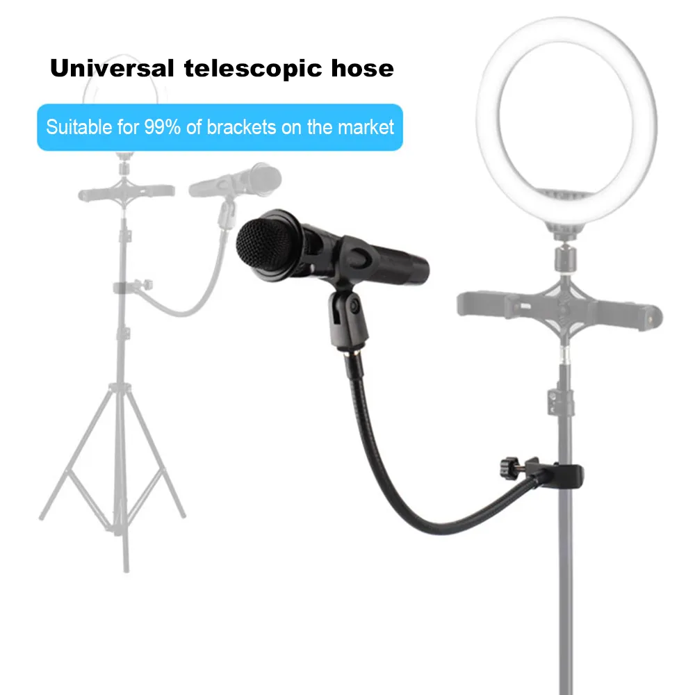 Universal Microphone Stand Bracket Holder Adjustable Clip Shockproof ...