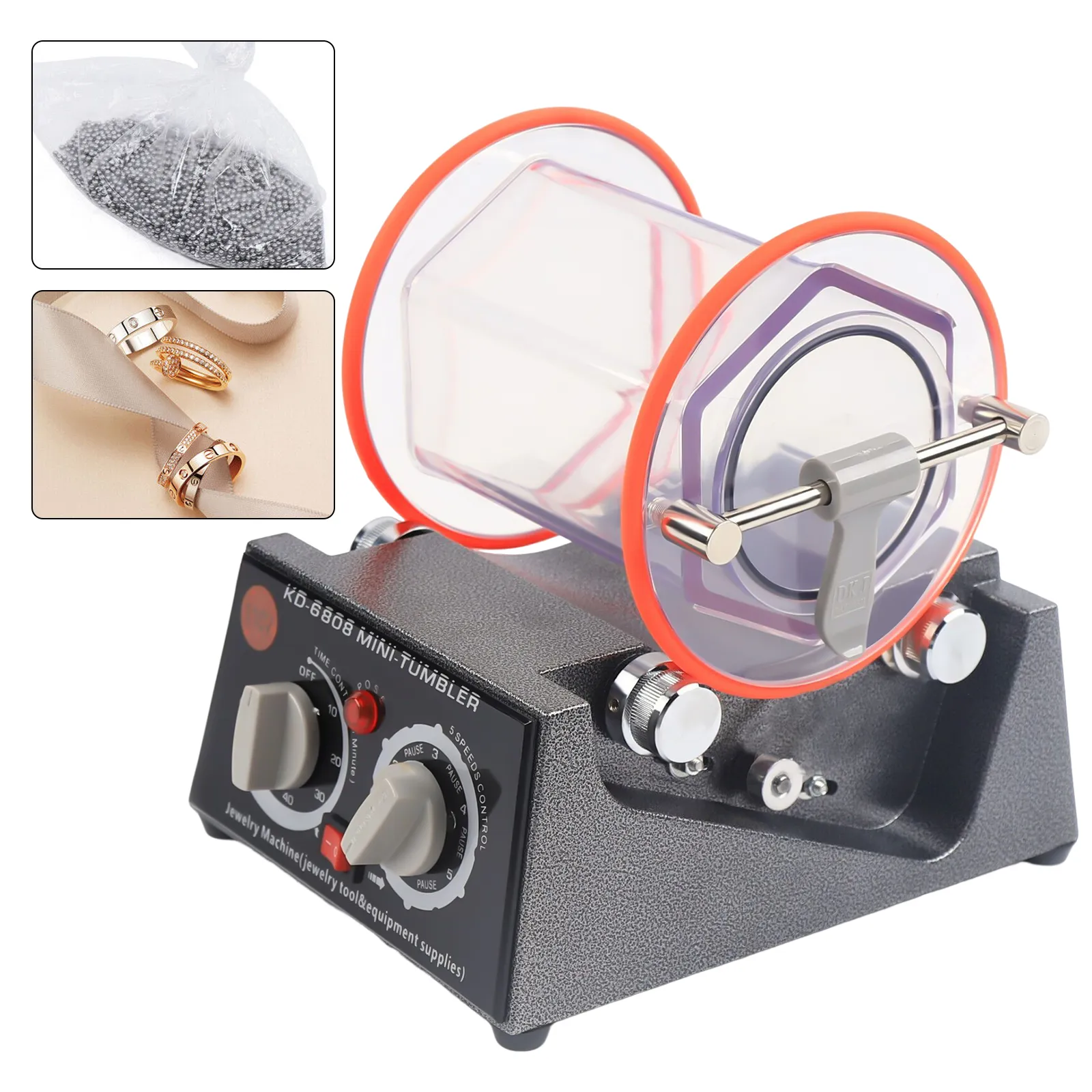 Rotary Tumbler Jewelry Polisher Machine 3KG Capacity 110V/220V ...