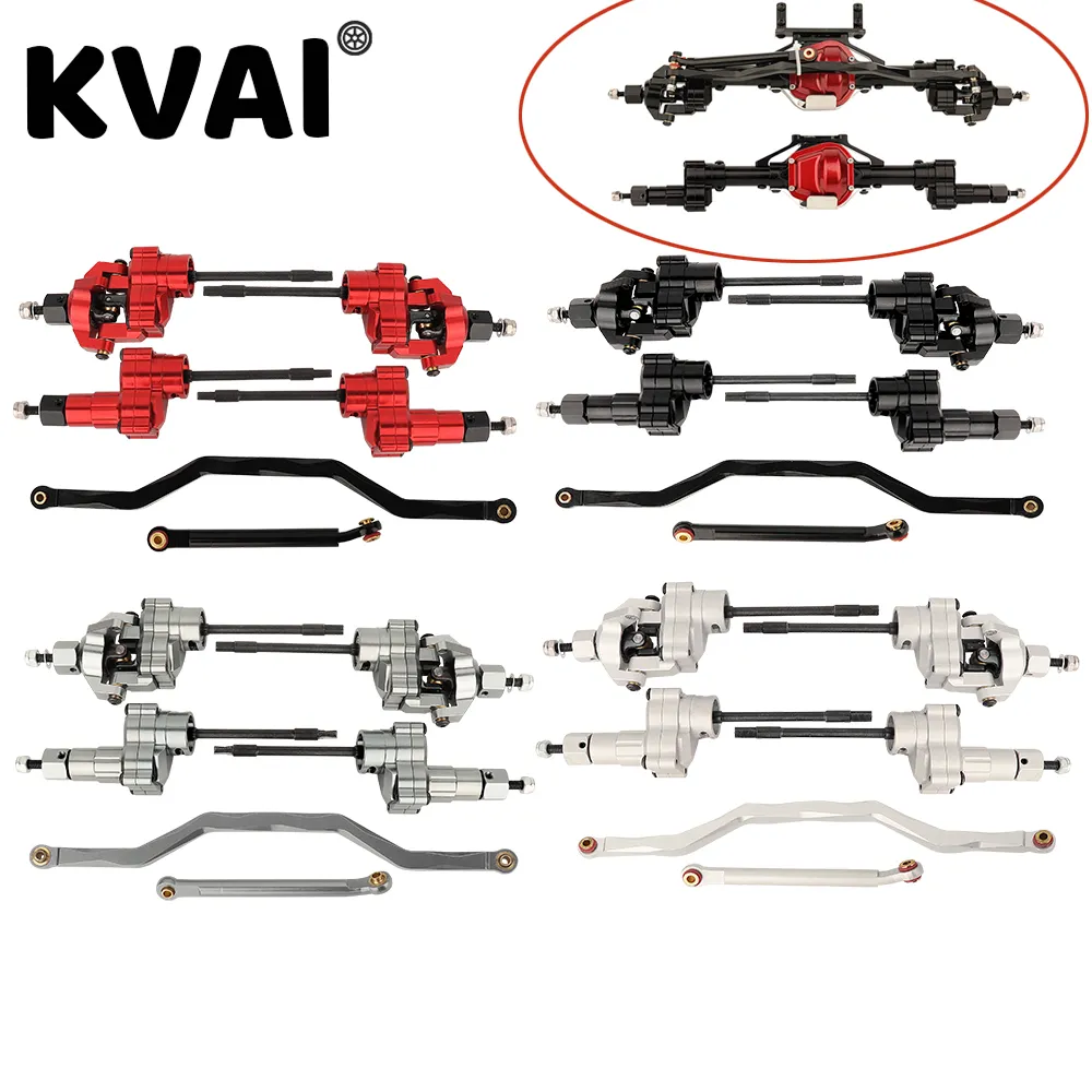 Metal SCX10 I Straight Axles to SCX10 I II Portal Axles Kit w/ Steering ...