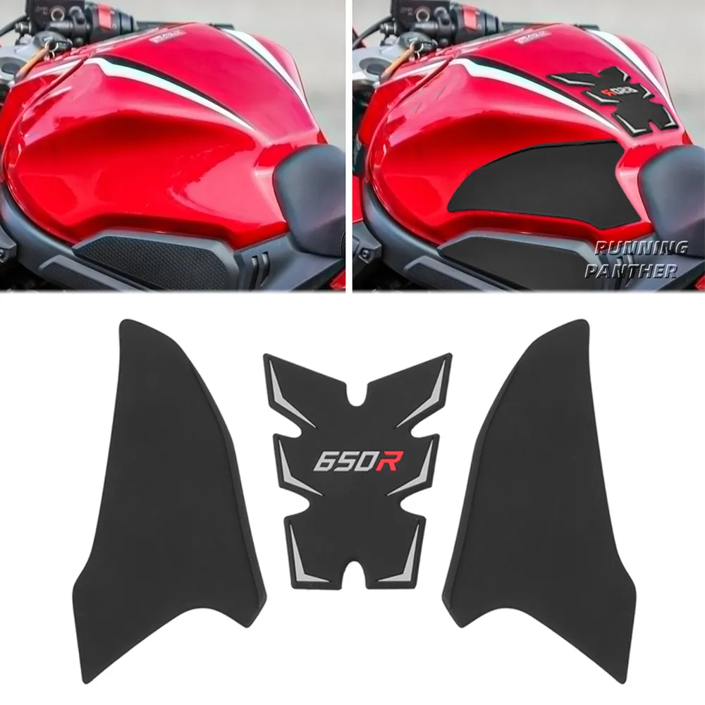 Premium Anti-Slip Motorcycle Fuel Tank Pad Protector Decals for Honda ...