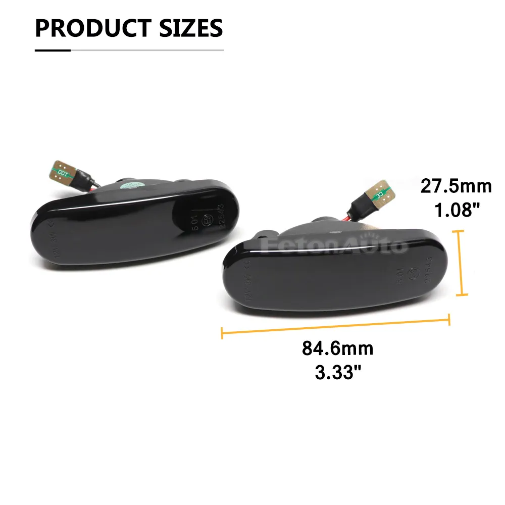 Truck Side Marker Lights Dynamic Smoke LED Side Marker Light for Fiat ...