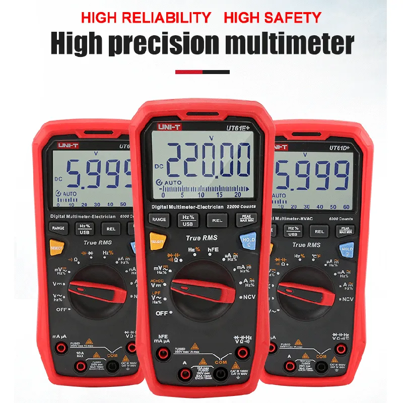 UNI-T UT61E+ Professional Digital digital multimeter - 1000V AC/DC ...