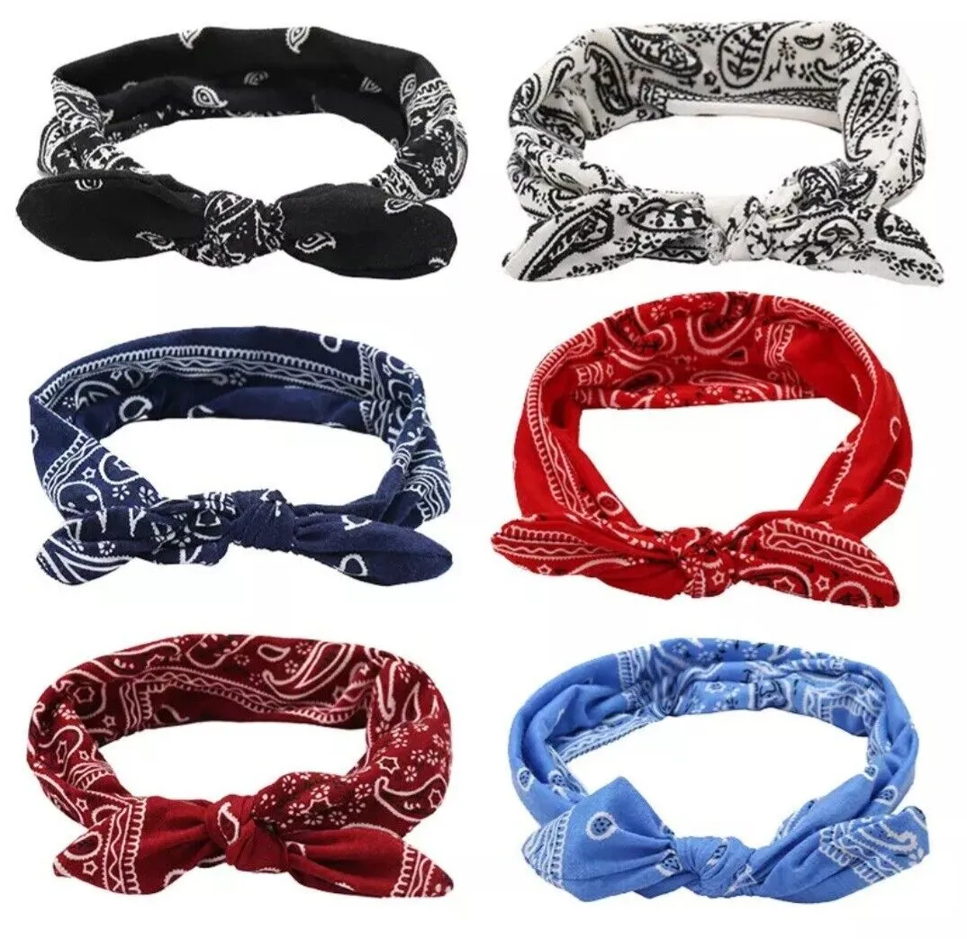 Women's Turban Headbands Ladies Yoga Hair Bands Boohoo Sports Bandana ...