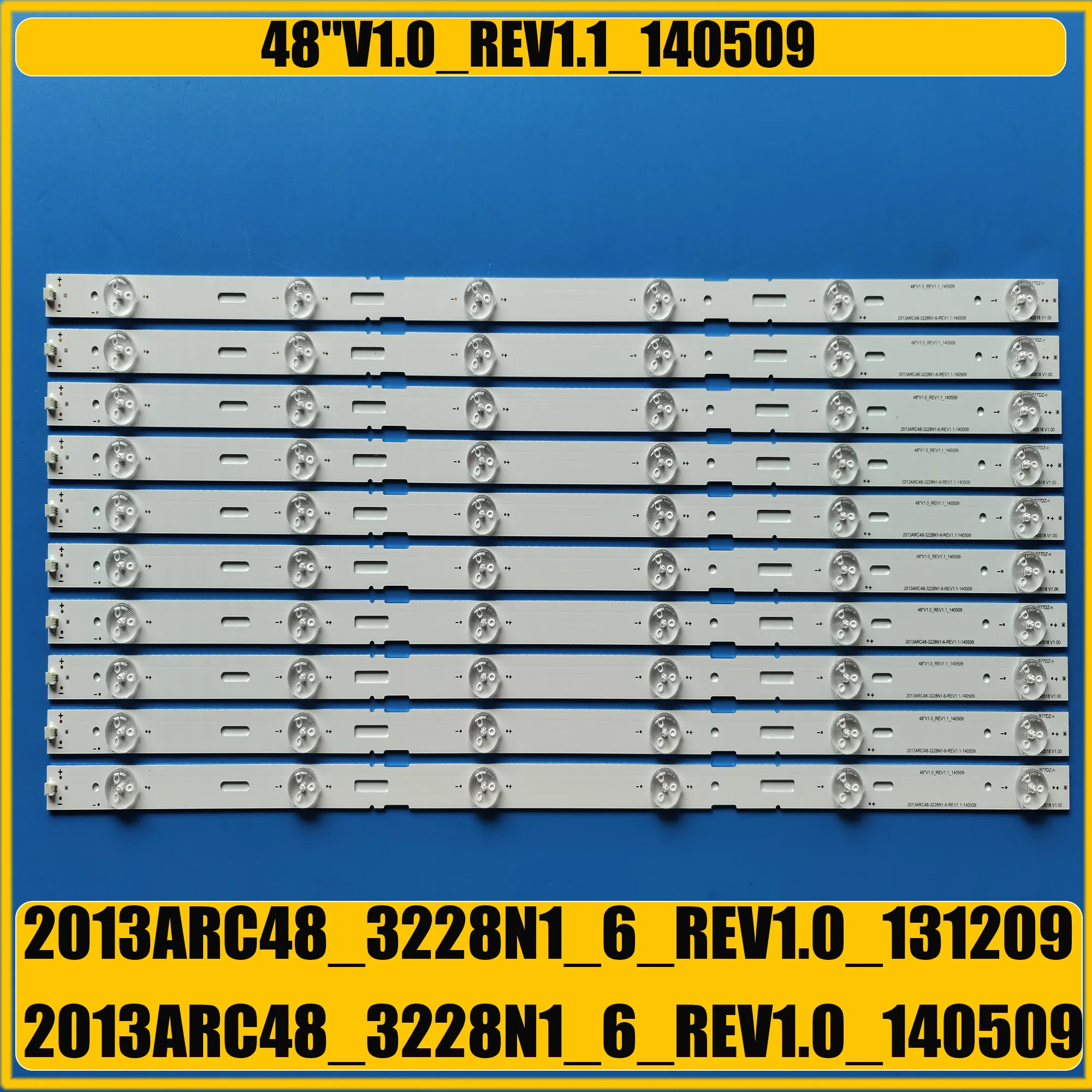 10-Pack LED Backlight Strips Replacement for TV 48 VLE 6520 BH BL ...