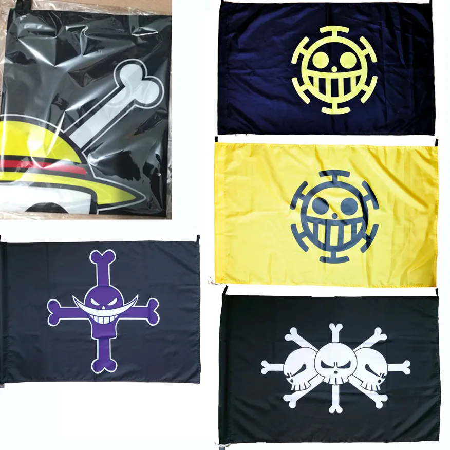 Anime Decorative Flags: Featuring Pirate Crew Inspired Designs ...