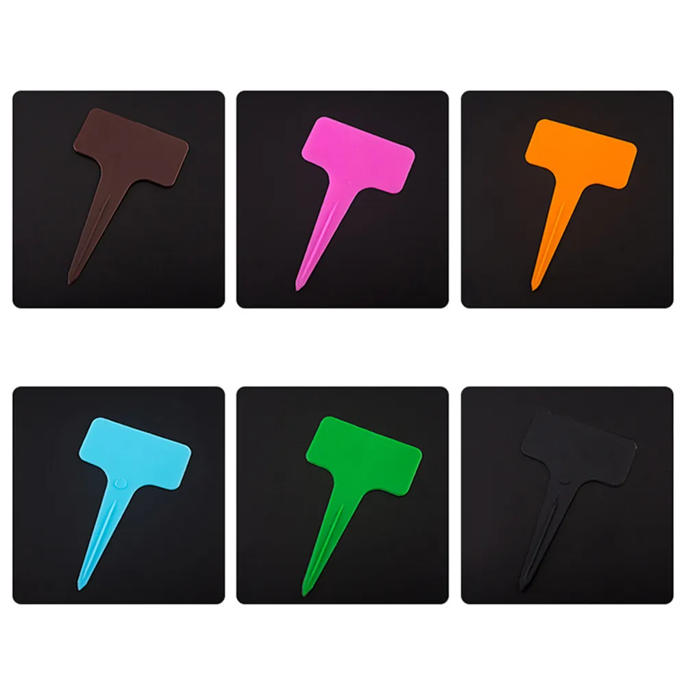 50-Pack Plastic Plant Labels with Marker - Waterproof Garden Pot Tray ...