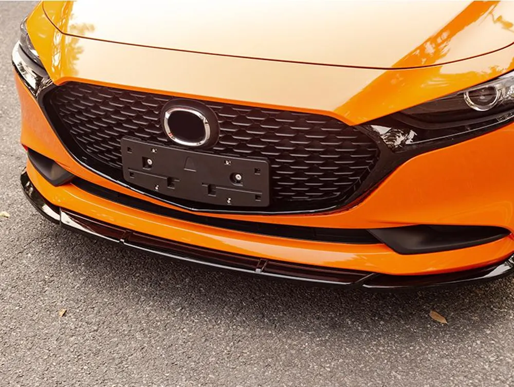 Car Front Bumper Spoiler Lip Lower Body Kit Splitter Guard Plate Trim ...