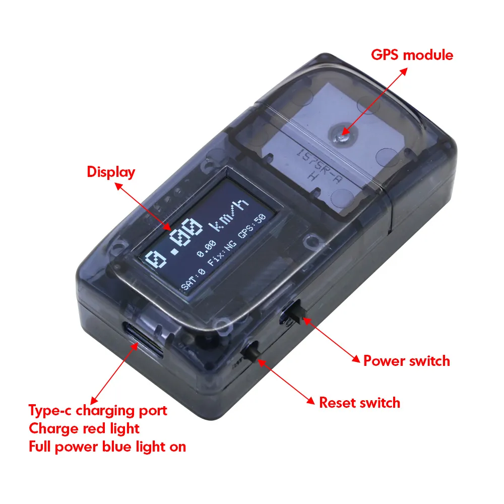 ZMR GPS Speed Detector Speedometer Module with Type-C Charger Hub for ...