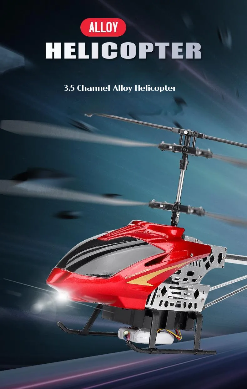 50cm Wifi FPV RC Helicopter With 4K Camera, 3.5ch Alloy Shop Height ...