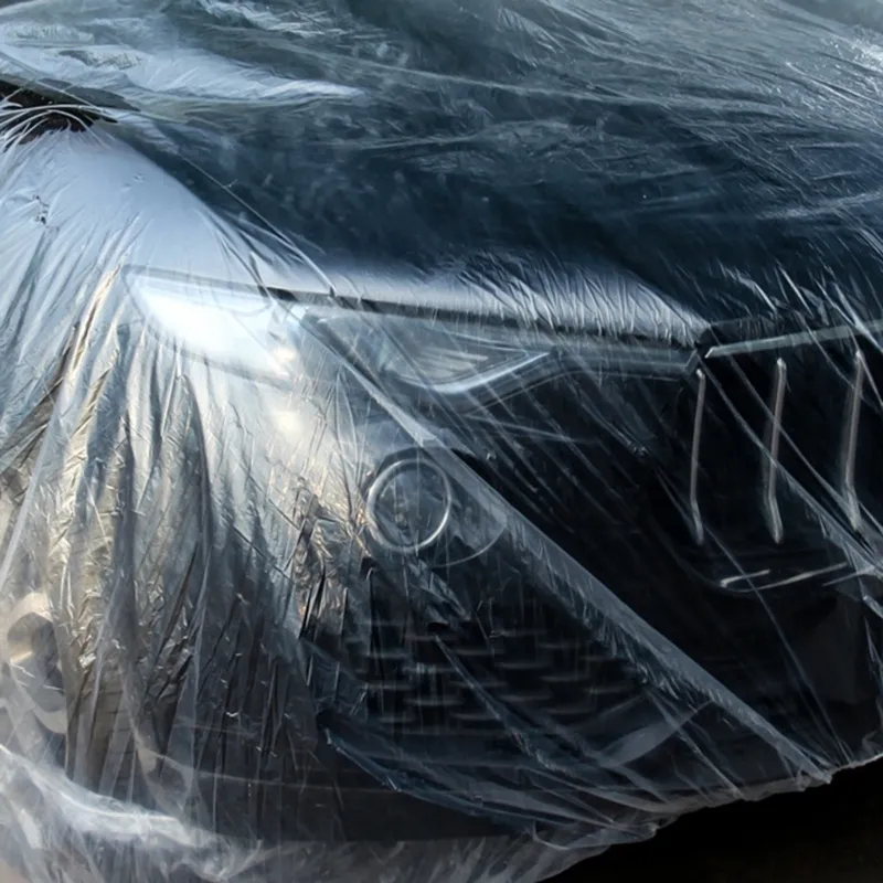 Portable Disposable Car Cover - Clear Plastic, Universal Fit, Rain ...