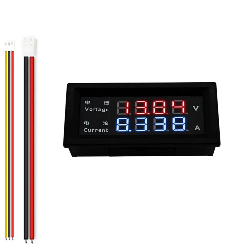 Digital Voltmeter Ammeter - 0.28'' LED, 4-Digit Display, 100V 10A ...