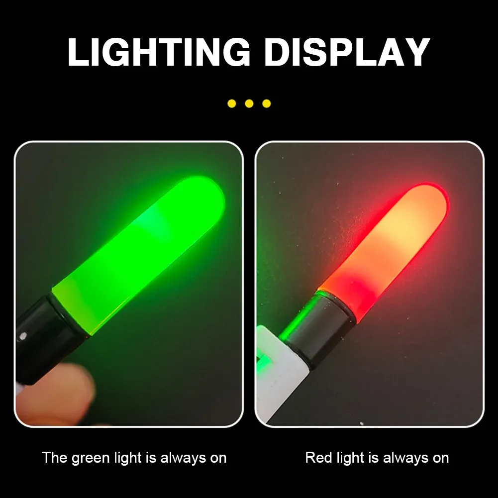 Luminous Fishing Rod with LED Light, Removable Waterproof Float Night ...
