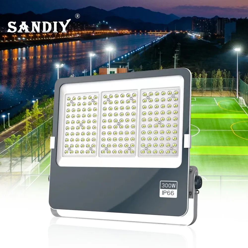 SANDIY 50W-600W LED Flood Light, IP66 Waterproof Spotlight, Outdoor ...