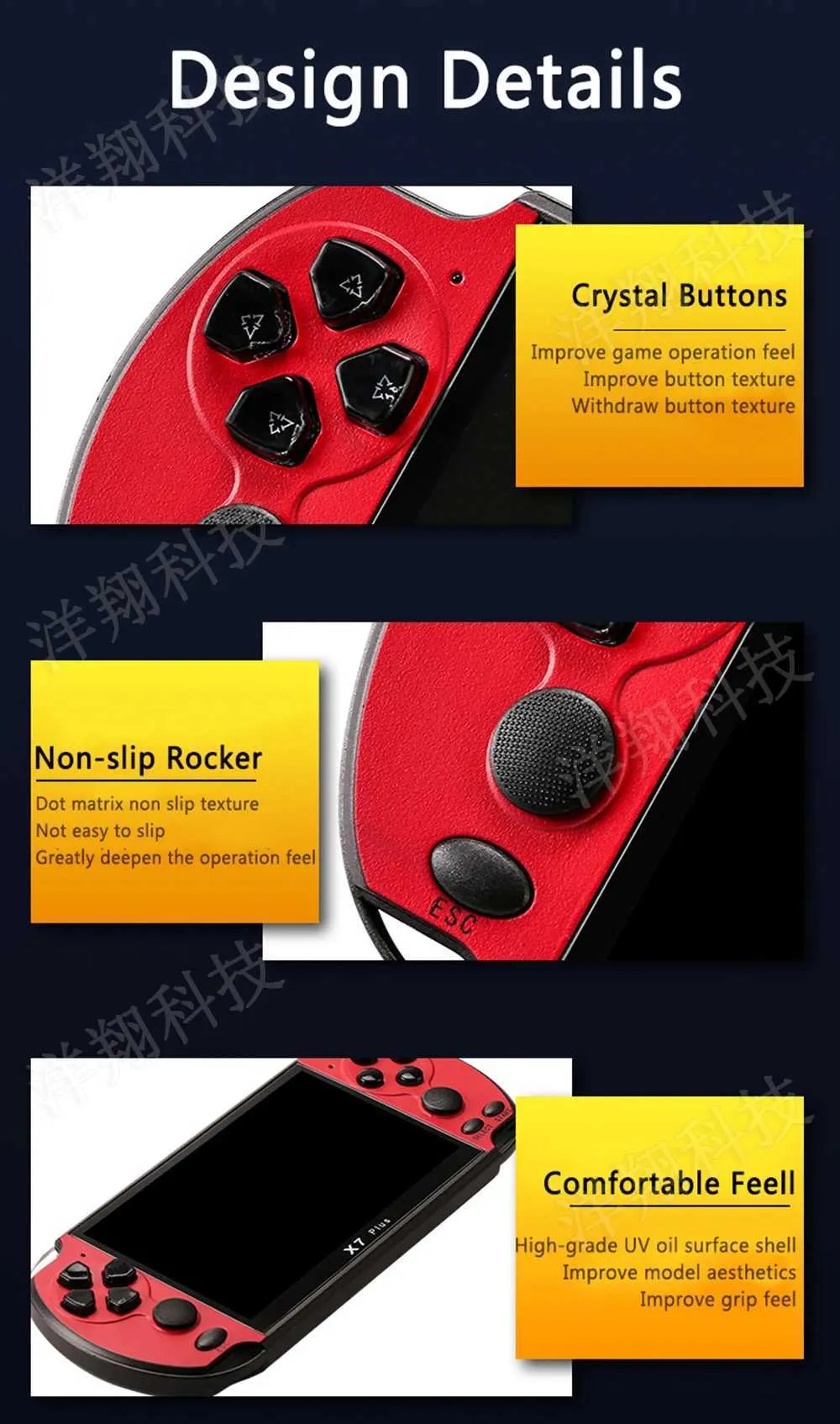 X7 Plus Handheld Best Handheld Console With 5.1 Inch HD Screen ...