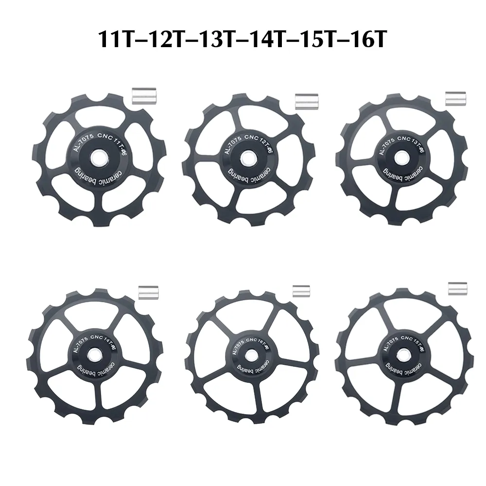 Ceramic Bearing Bicycle Rear Derailleur Jockey Wheels AL7075 CNC Pulley For MTB & Road Bikes 11 ...