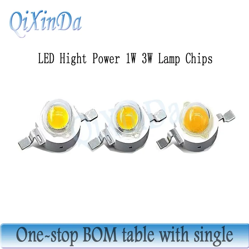 High-Power 50-Pack LED Bulb Beads in Assorted Colors Pink, White, Red ...