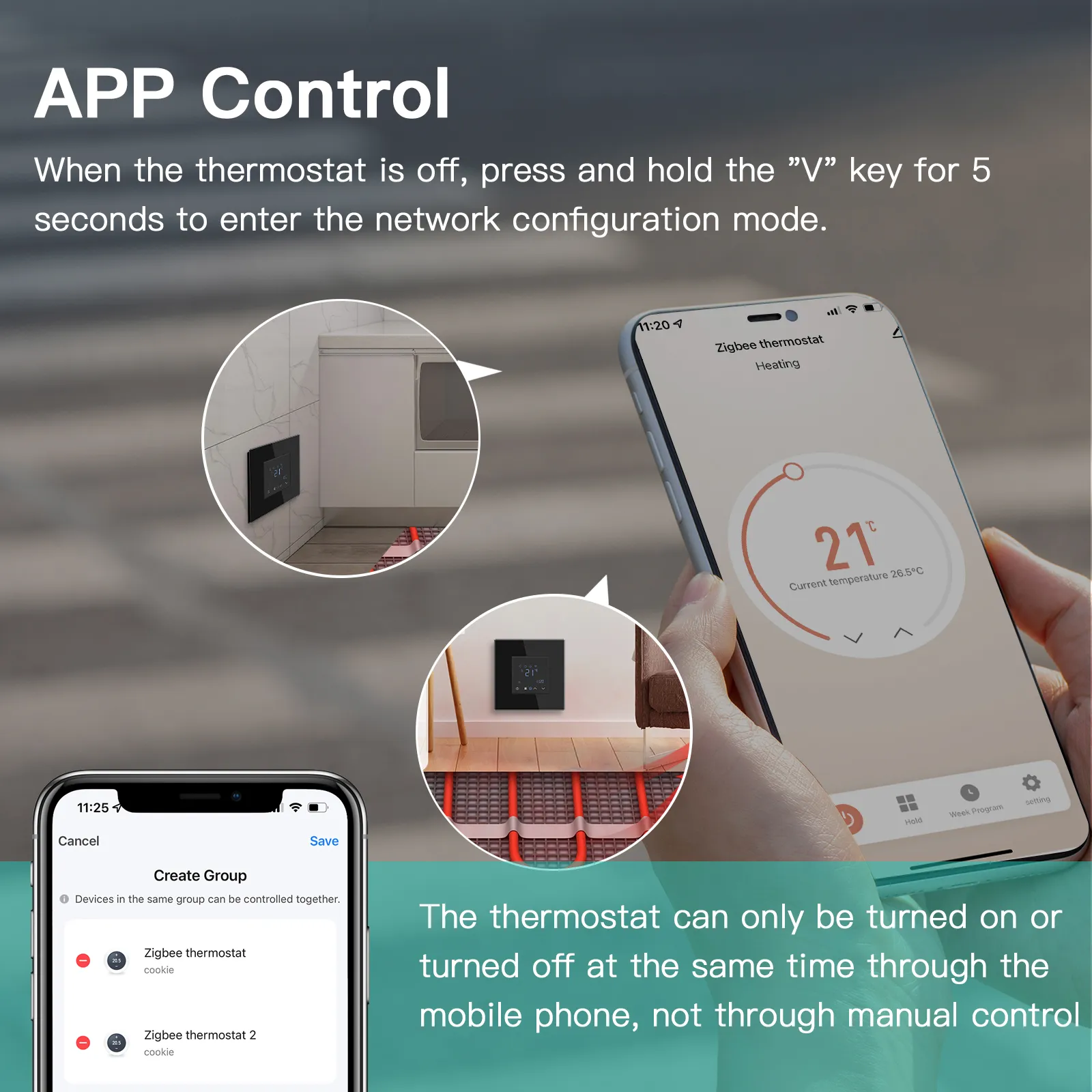 BSEED Boiler Thermostat Controller for Electric Floor Heating and Gas ...