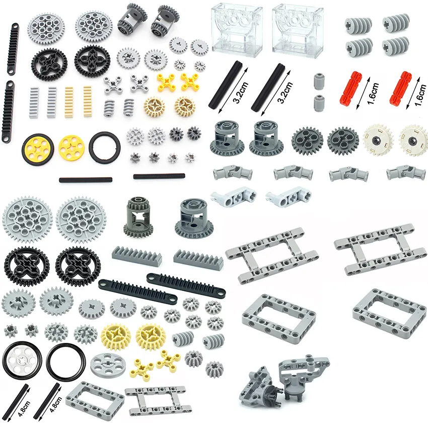 MOC Bricks Technical Accessories Set Bulk Cross... From Ddmyfriend, $18 ...