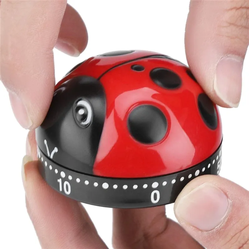 Quirky Ladybug Shaped Mechanical Ladybird Kitchen Timer Durable 60 ...