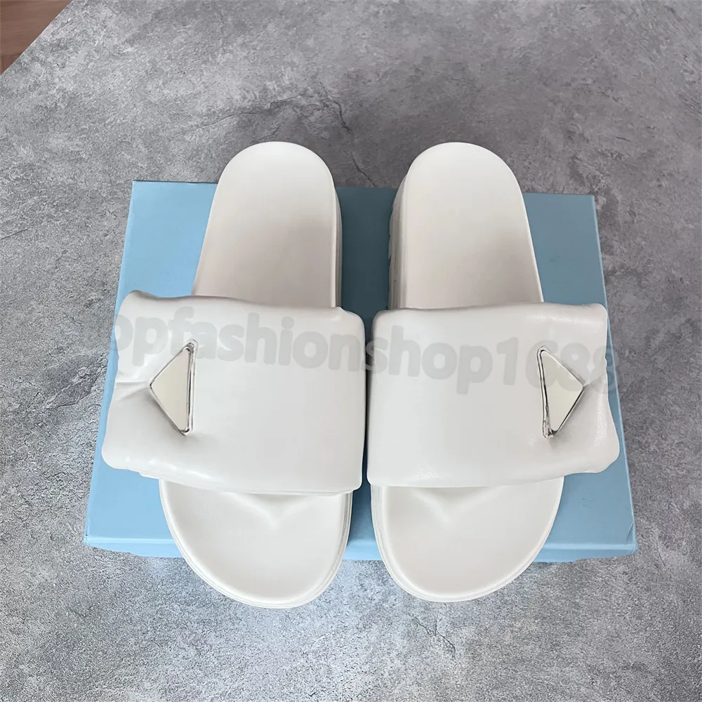 New Prad Triangle Straw Weave Slipper Sandal Platform Raffias Slippers ...