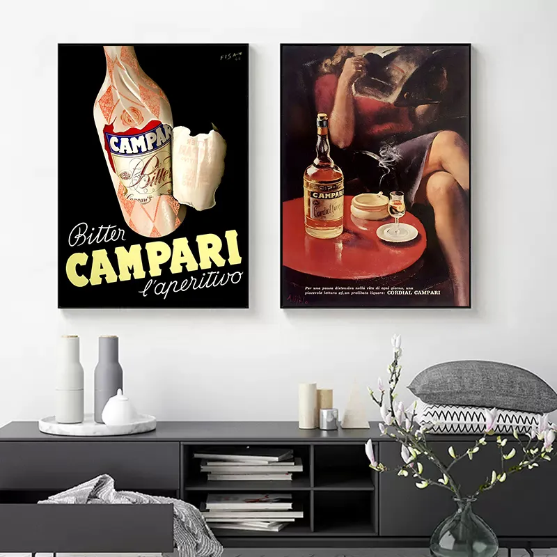 Vintage Cocktail Poster Art: Fun Alcohol Canvas Prints for Bar & Home ...