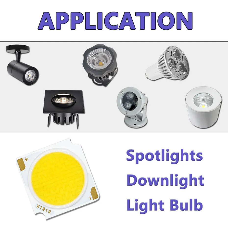 LED COB Light Source, DC30-33V Bridgelux Chips, for Downlights ...