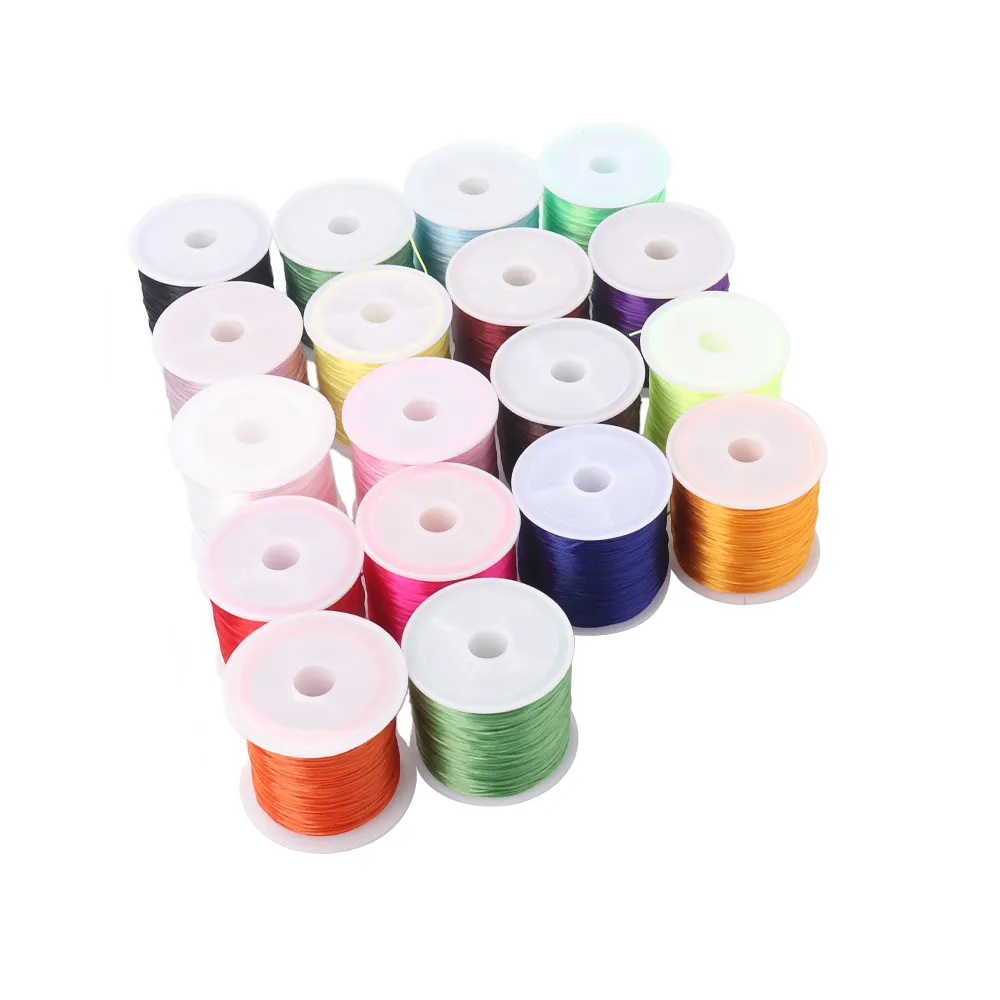 50M Fly Tying Thread Elastic Flex Worm Floss Line Stretch Silicone ...