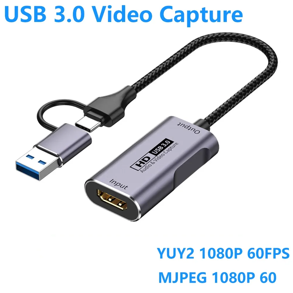 Game Capture Card USB 3.0 - HDMI Capture Card for Nintendo Switch, Xbox ...