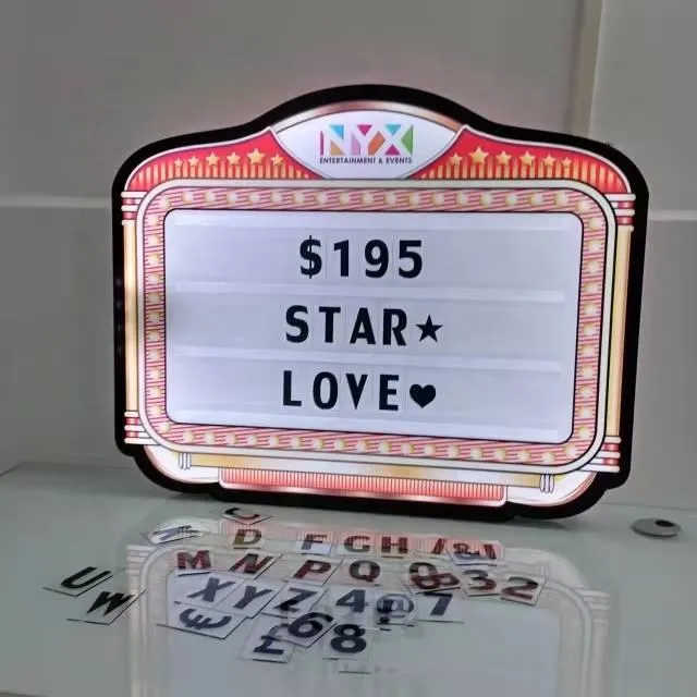 LED Marquee Message Board For Birthday Parties Rechargeable Nightclub ...