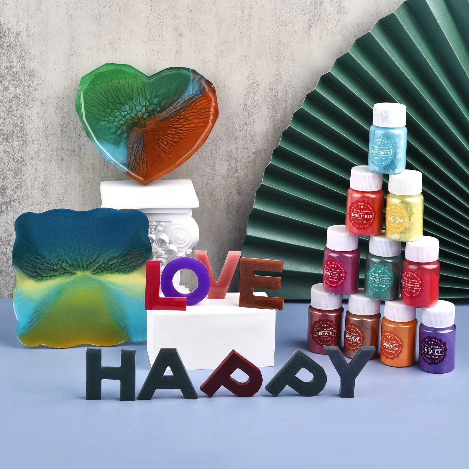 Colorful Acrylic Powder Epoxy Resin Dye Pigment, Pearlescent Powder For ...