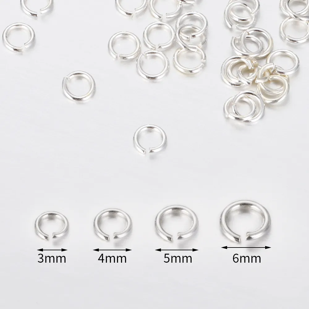 DHgate.com:30pc 925 Sterling Silver Jump Rings Split Ring Connectors ...