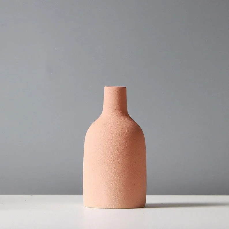 Matte Ceramic Vase | Morandi Modern Vase | Decorative Vase | Ceramic ...